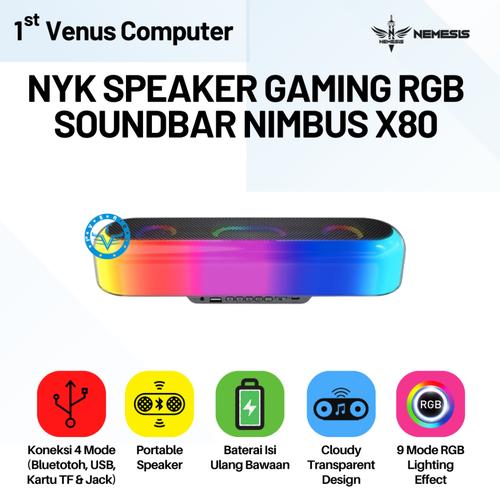 Jual Speaker NYK Gaming RGB Soundbar Nimbus X80 / SPK15-NYK - Kota ...