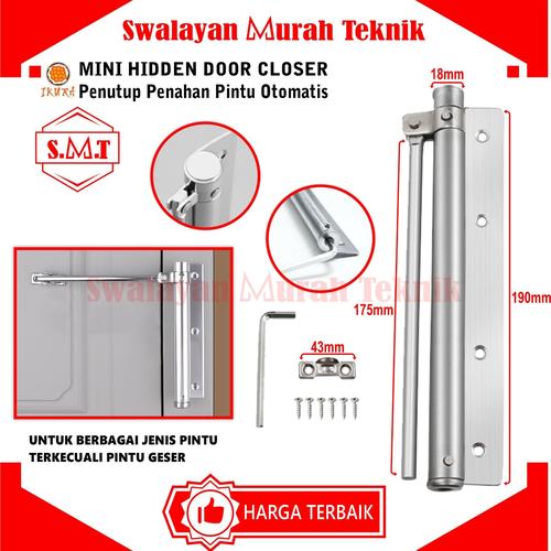 Jual IKURA Mini Hidden Door Closer Engsel Penutup Penahan Pintu ...