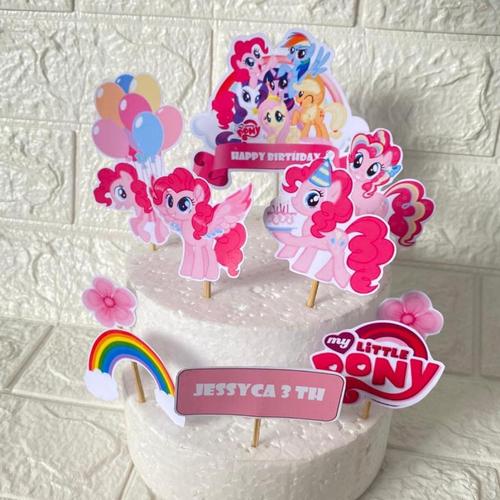 Jual Topper Ulang Tahun Little Pony / Topper Cake Little Pony - Kota ...