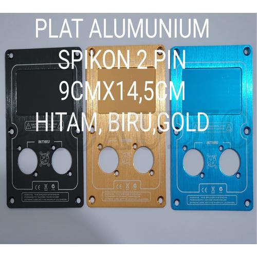 Jual Plat Aluminium Spikon 2 Pin Terminal Speakon Plat Warna Dudukan ...