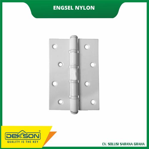 Jual Engsel Besi Dekkson Nylon 4X3X2 4NR WH Engsel Pintu Nylon Putih ...