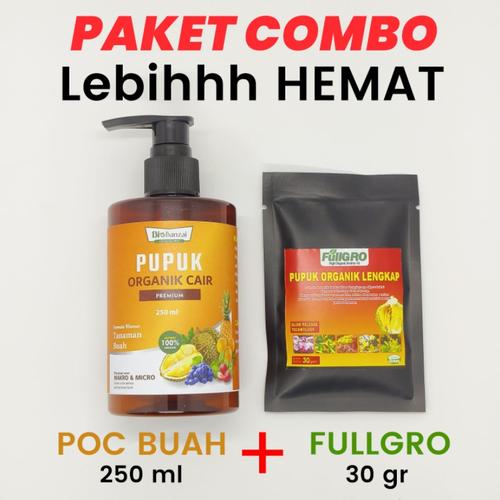 Jual Paket combo Bio banzai poc buah 250ml dan pupuk fullgro repack ...