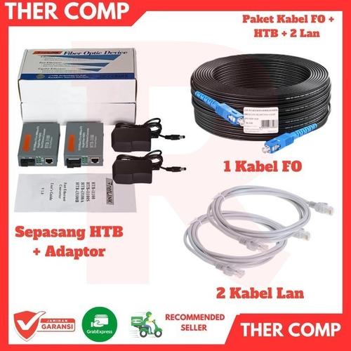 Jual Paket Kabel Fiber Optic FO 300 Meter 1 Core SC + HTB 3100 2 Kabel ...