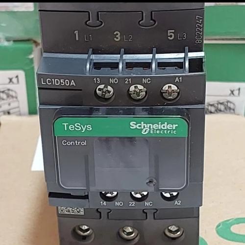 Jual Kontaktor LC1D50B7 24VAC Schneider Contactor LC1D50AB7 24V AC ...