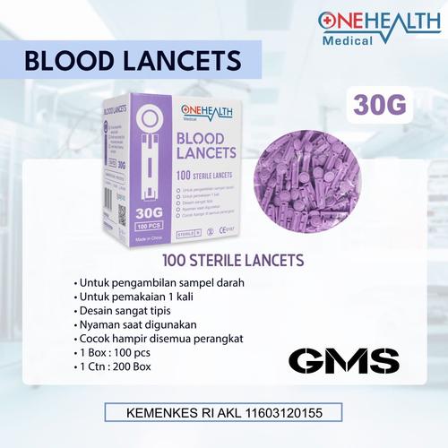 Promo Blood Lancet 30G Onehealth Box isi 100 Pcs - Kota Medan - General ...
