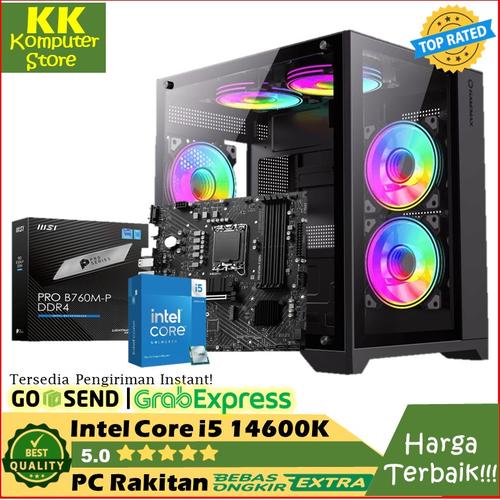 Jual Pc Rakitan Intel Core i5 14600K - M2 512GB G4- Ram 16GB GEN4 Pc ...