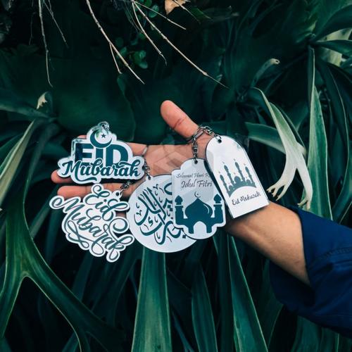 Jual Gantungan kunci souvenir ramadhan dan idul fitri / ganci tema ...