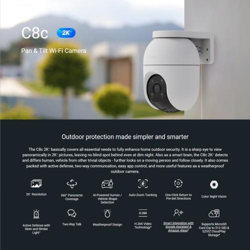 Jual EZVIZ C8C 4MP 2K+ Outdoor IP Camera Pan & Tilt 360 CCTV Wifi IPCAM ...
