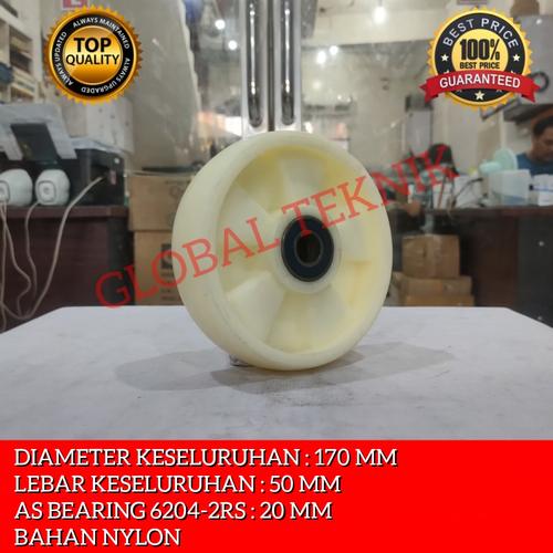 Jual Roda Nylon Hand Pallet 3 t 3ton 170 x 50 mm Putih roda nilon ...