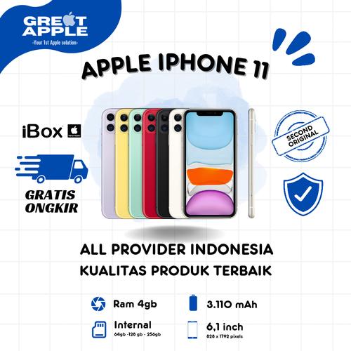 Jual IPHONE 11 64GB 128GB 256GB GARANSI RESMI IBOX-INTER - FULLSET LIKE ...