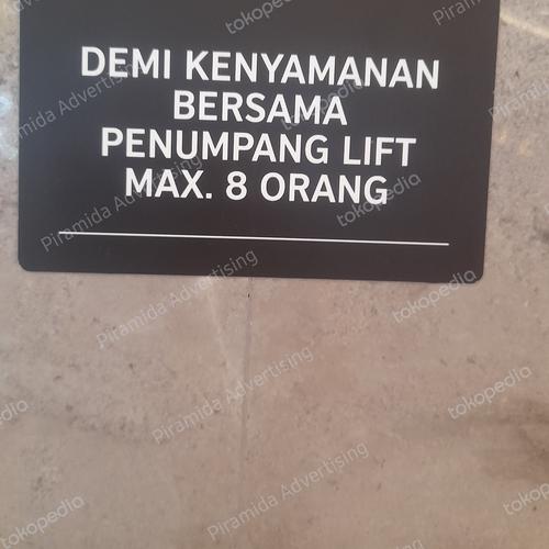 Jual sign tanda tulisan papan lift cara dahulukan of fire disabilitas ...