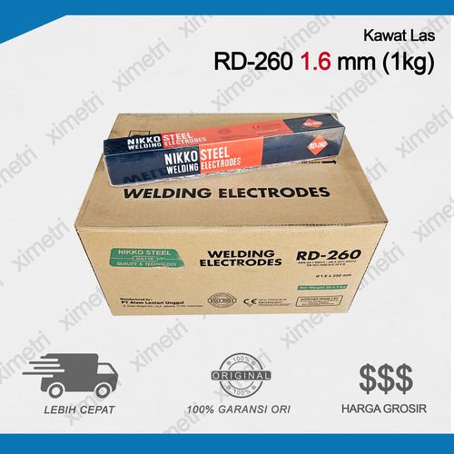 Jual Kawat Las RD 260 1.6 mm (1KG) Nikko Steel / Las Elektroda RD260 1,6 mm - Kota Tangerang ...