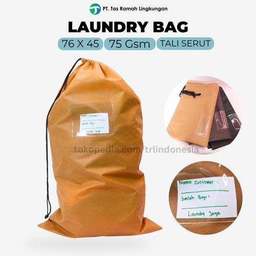 Jual Laundry Bag Jumbo 13kg - Tas Spunbond Laundry Serut Besar 76x45 ...