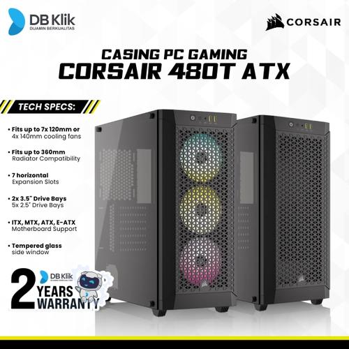 Promo Casing Pc Gaming Corsair 480T ATX Cicil 0% 3x - Jakarta Pusat ...