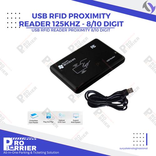 Jual USB RFID Reader 125kHz Desktop Proximity Reader - 10 Digit - Kota ...