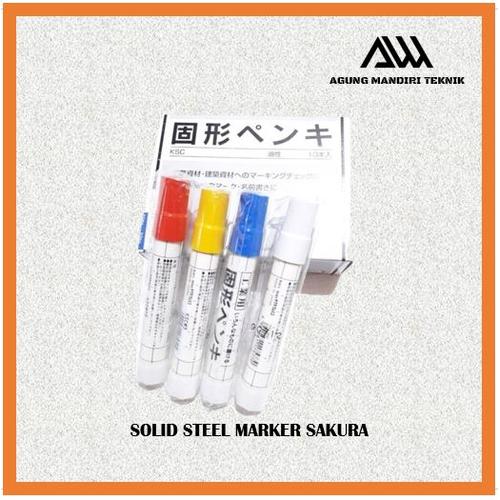 Jual Solid Steel Marker / Spidol Penanda Besi Baja Permanen Sakura BIRU ...