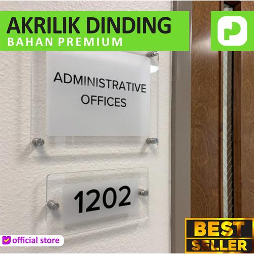 Jual PAPAN NAMA / AKRILIK RUANGAN / AKRILIK KANTOR CUSTOM - 27x10cm ...