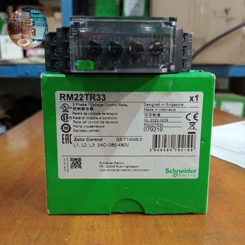 Jual Voltage control relay ZELIO 3p 380-480VAC RM22TR33 SCHNEIDER ...