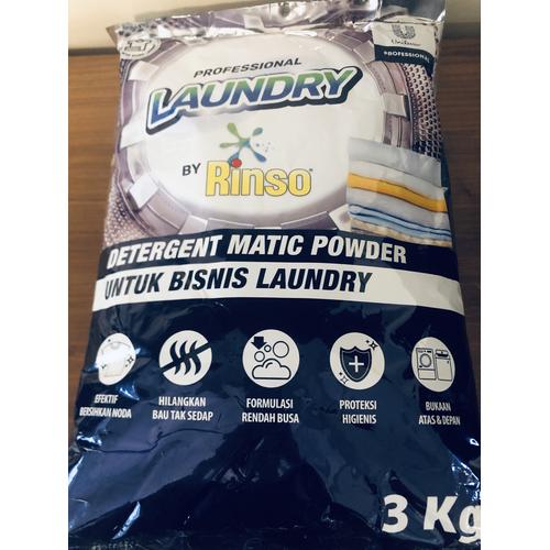 Jual Rinso Professional Detergent Laundry Kiloan Bubuk Kemasan 3 Kg ...