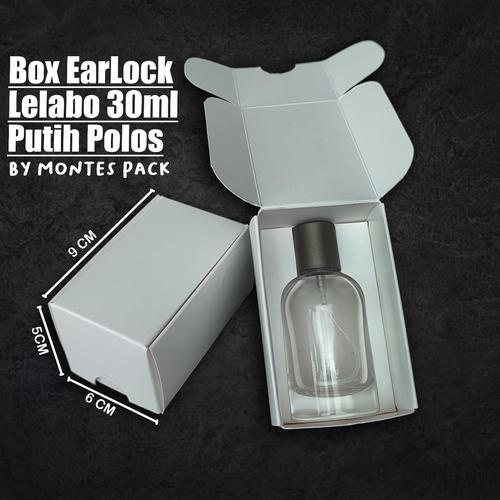 Jual BOX EARLOCK | untuk botol Lelabo 30ml | box parfum earlock Putih Polos - min15 - Kota ...