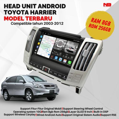 Jual Head unit android oem harrier model terbaru - Ram 8 gb+128 gb ...