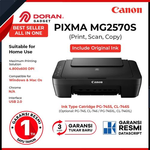 Promo Printer CANON PIXMA MG2570S All in One Print Scan Copy Garansi ...