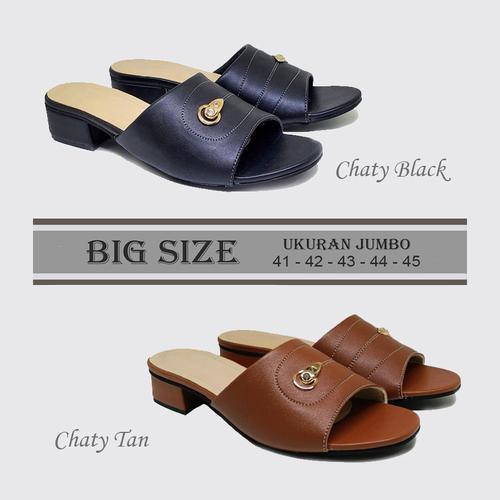 Jual Sendal Wanita Slop Ukuran Jumbo / Big Size / Sandal Heels Clog ...