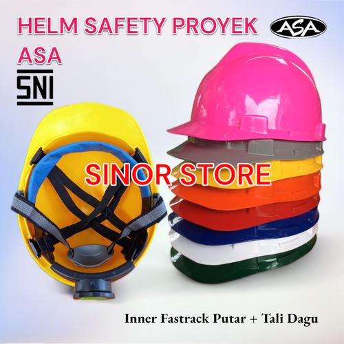 Jual HELM Safety ASA fastrack Putar vgard Safety Helmet V Gard - Biru ...
