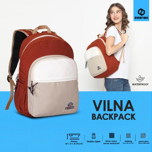 Jual FOURTYFOUR VILNA - Tas Ransel Wanita Kanvas Casual Premium ...