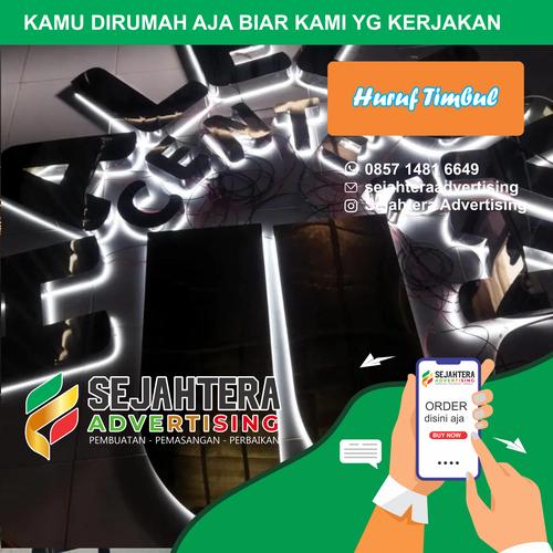 Jual Huruf Timbul Stainless Led | Huruf timbul | Letter sign - Kab ...