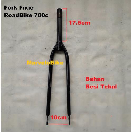 Jual Fork Sepeda Fixie RoadBike 700c Ukuran Standar 22.2mm Besi - Kota ...