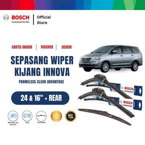Promo Bosch Wiper Depan & Belakang Frameless Kijang Innova 24 & 16 + H ...