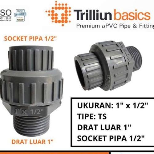Jual Water mur Watermur drat union socket Water mur sanyo 1 x 1/2 ...
