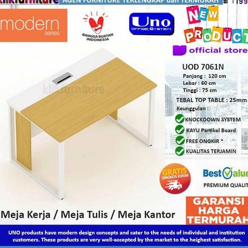 Jual UOD 7061N UNO Meja Kerja Meja Kantor Meja Tulis Kaki Besi ...