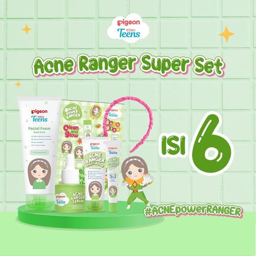 Promo (TERBARU) PIGEON TEENS ACNE RANGER SUPER SET/ Wajah/ Remaja ...