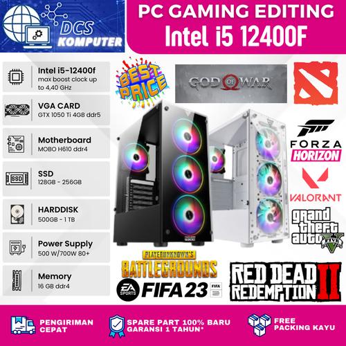 Jual Pc Rakitan Intel i5 12400F 16GB/SSD 256GB/HDD 1 TB FULLSET LED 24 - 16GB/128GB/1TB, PC ONLY ...