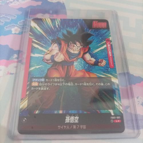 Jual Dragon Ball TCG fusion world FB01-001 son goku leader parallel - Kota Surabaya - Preman ...