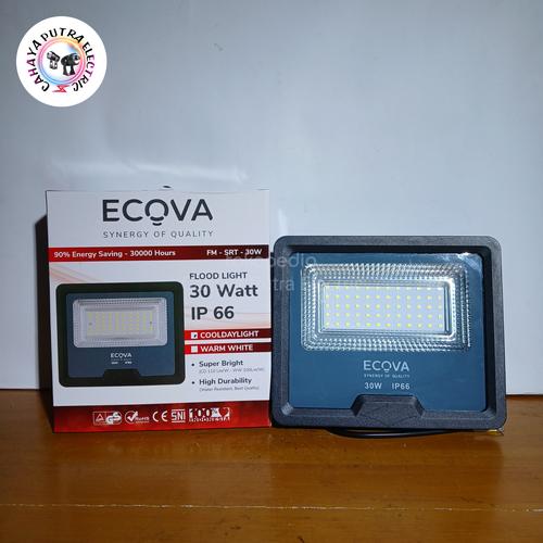 Jual ECOVA Flood light / sorot 30 Watt IP66 - PUTIH - Kab. Sleman ...