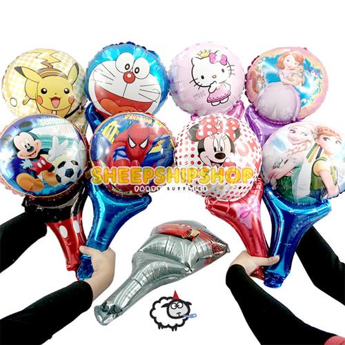 Jual Balon Pentung Stik Doraemon Hello Kitty Mickey Frozen Cars ...