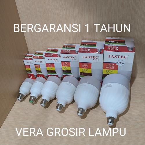 Jual Lampu LED Super terang JASTEC GFS 5W 10W 18W 25W 35W 50W putih E27 ...