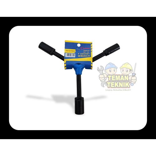 Jual KUNCI SOK Y PENDEK 10 X 12 X 14 MM Y SOCKET LIPPRO - Jakarta Barat ...