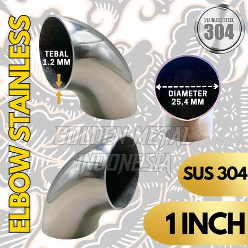 Jual ELBOW STAINLESS SUS 304 1" Inch (DIAMETER 25.4mm) - Jakarta Utara ...