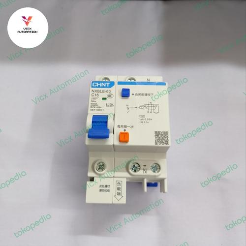 Promo RCCB ELCB RCBO Chint NXBLE-63 1P N C16 16A 30mA 6kA Chint NXBLE63 - Jakarta Barat - Vicx ...