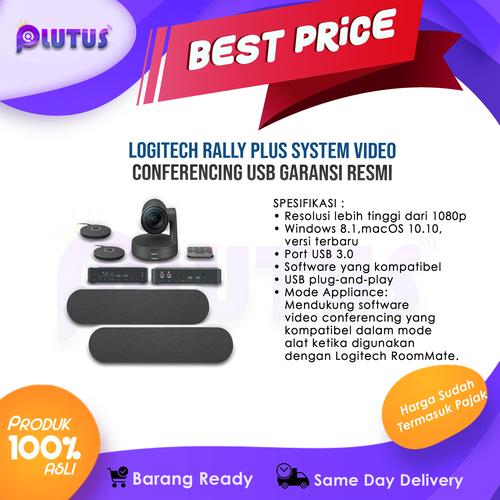 Jual Logitech Rally Plus System Video Conferencing USB Garansi Resmi ...