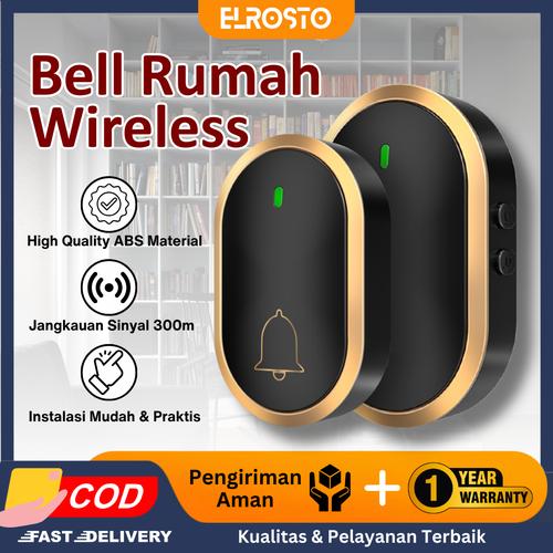 Jual Bel Rumah Wireless Door Bell Waterproof Pintu 1 Receiver - PUTIH ...