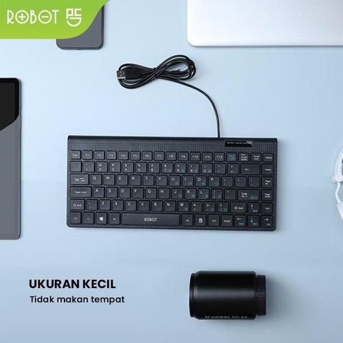 Jual ROBOT RK10 MINI USB WIRED KEYBOARD ULTRA-THIN BLACK - Kota Bandung ...
