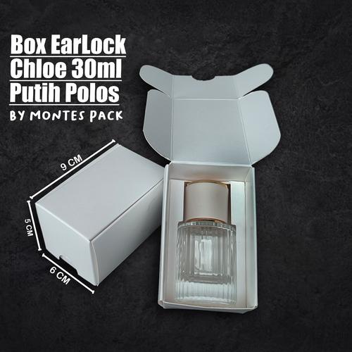 Jual BOX EARLOCK | untuk botol Chloe 30ml | box parfum earlock Putih ...