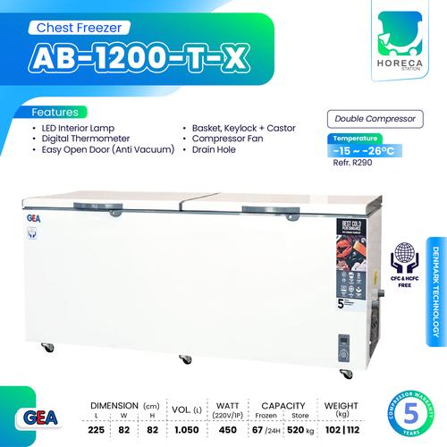 Jual GEA Chest Freezer Box 1050 Liter AB-1200-T-X / AB 1200 T X ...