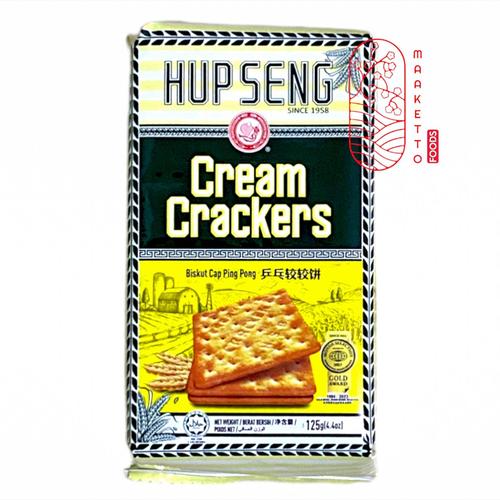 Jual Hup Seng Cream Crackers Cap Ping Pong/Biskuit Hupseng Asin Mini ...
