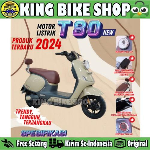 Jual Sepeda Motor Listrik Uwinfly T80 NEW TERBARU T 80 1200 Watt - Blue ...